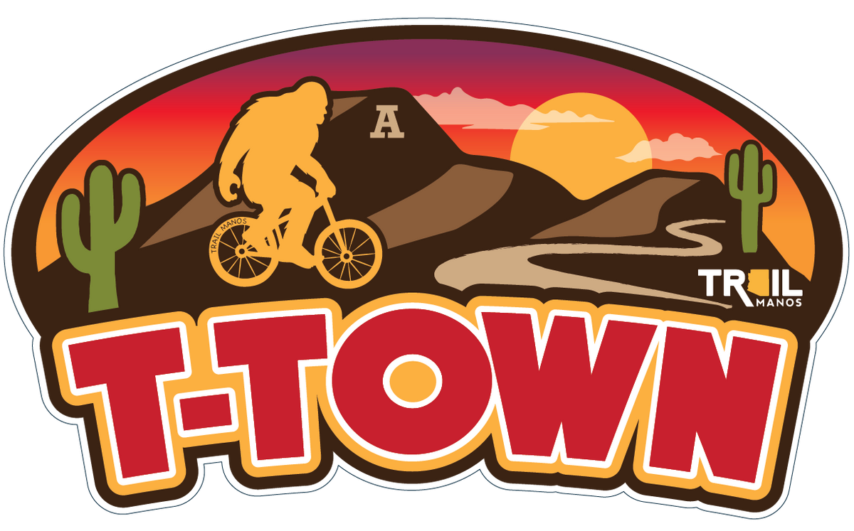 T-Town Decal (Free Shipping) – Trail Manos MTB Gloves